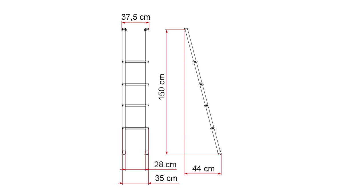 Fiamma Deluxe 8 External Ladder